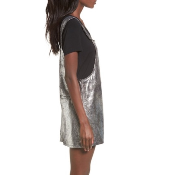 Blank NYC | Dresses | Blanknyc Metallic Overall Minidress | Poshmark